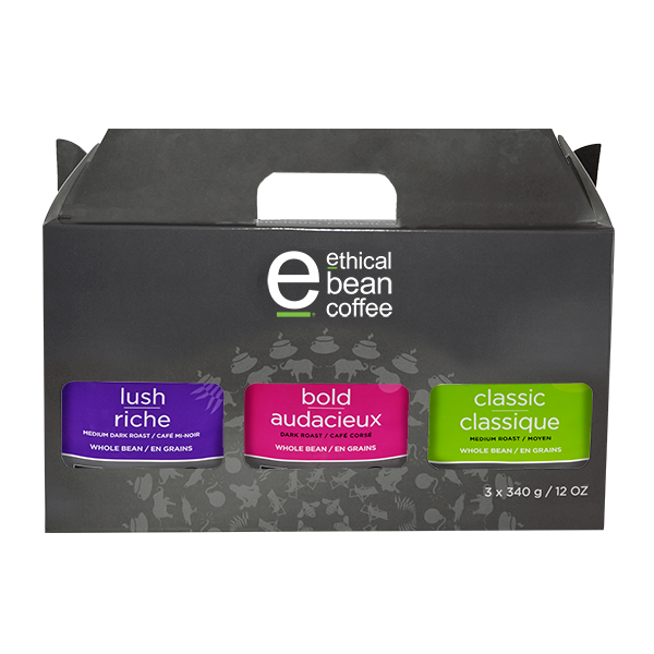 Ethical Bean Gift For The Coffee Aficionado 3-Pack Bundle and Save ...