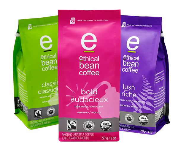 Ethical Bean Gift For The Coffee Aficionado 3-Pack Bundle and Save ...